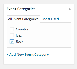 Event Categories | The Events Calendar