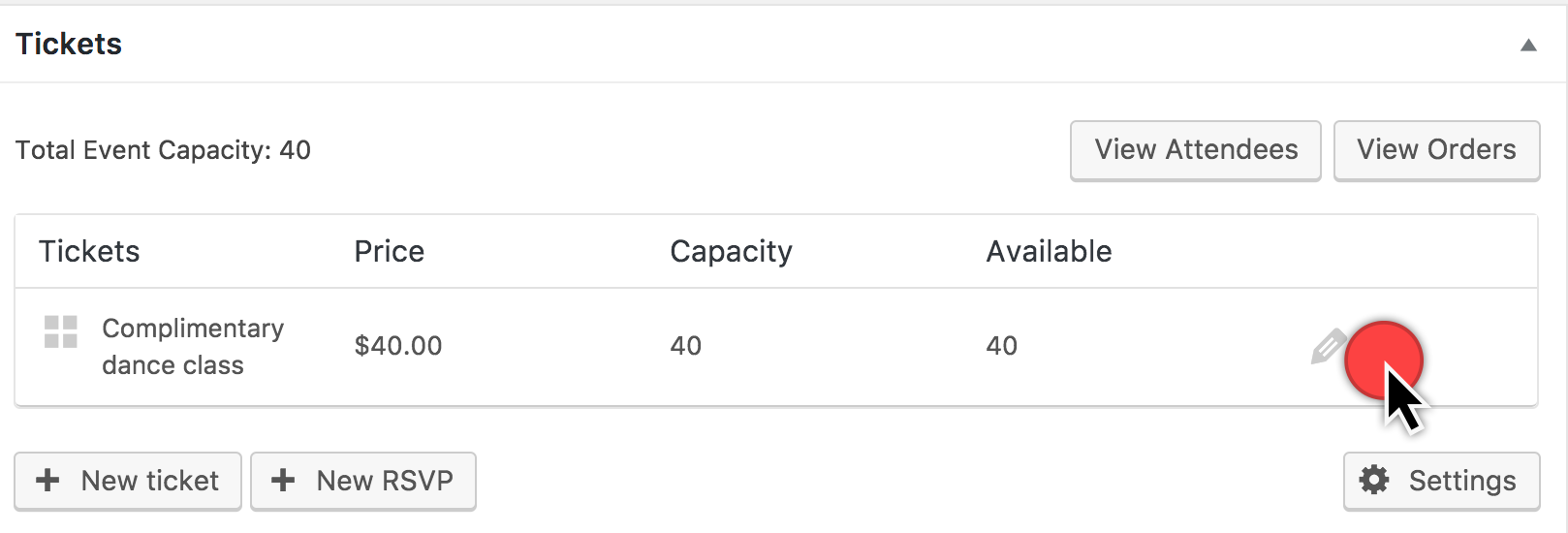 Moving Tickets | The Events Calendar